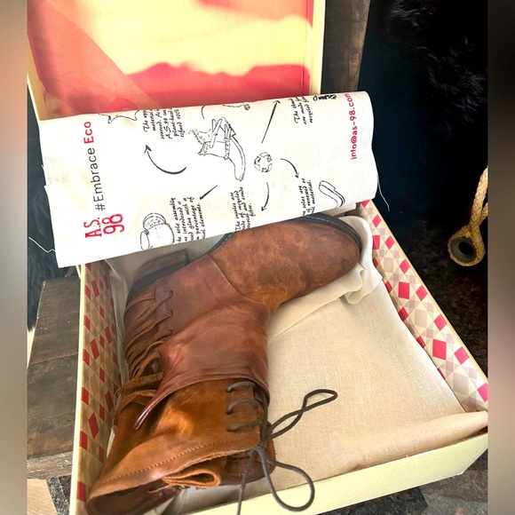 A.S.98 | Shoes | As98 All Leather Lace Up And Zip Handmade In Italy ...